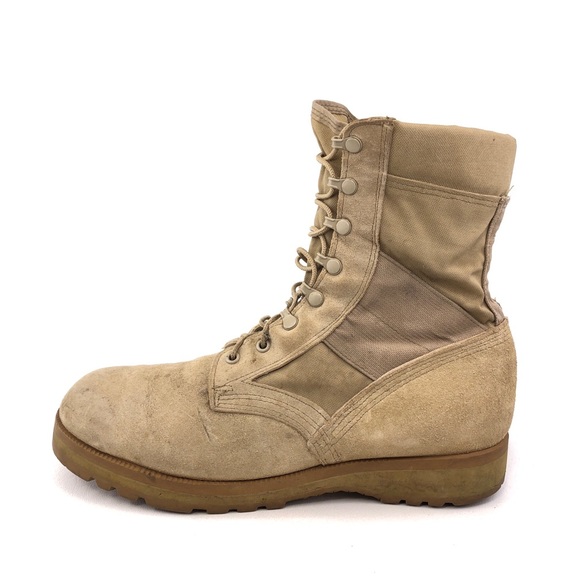 McRae | Shoes | Mcrae Hot Weather Desert Tan Leather Combat Boots 2r ...